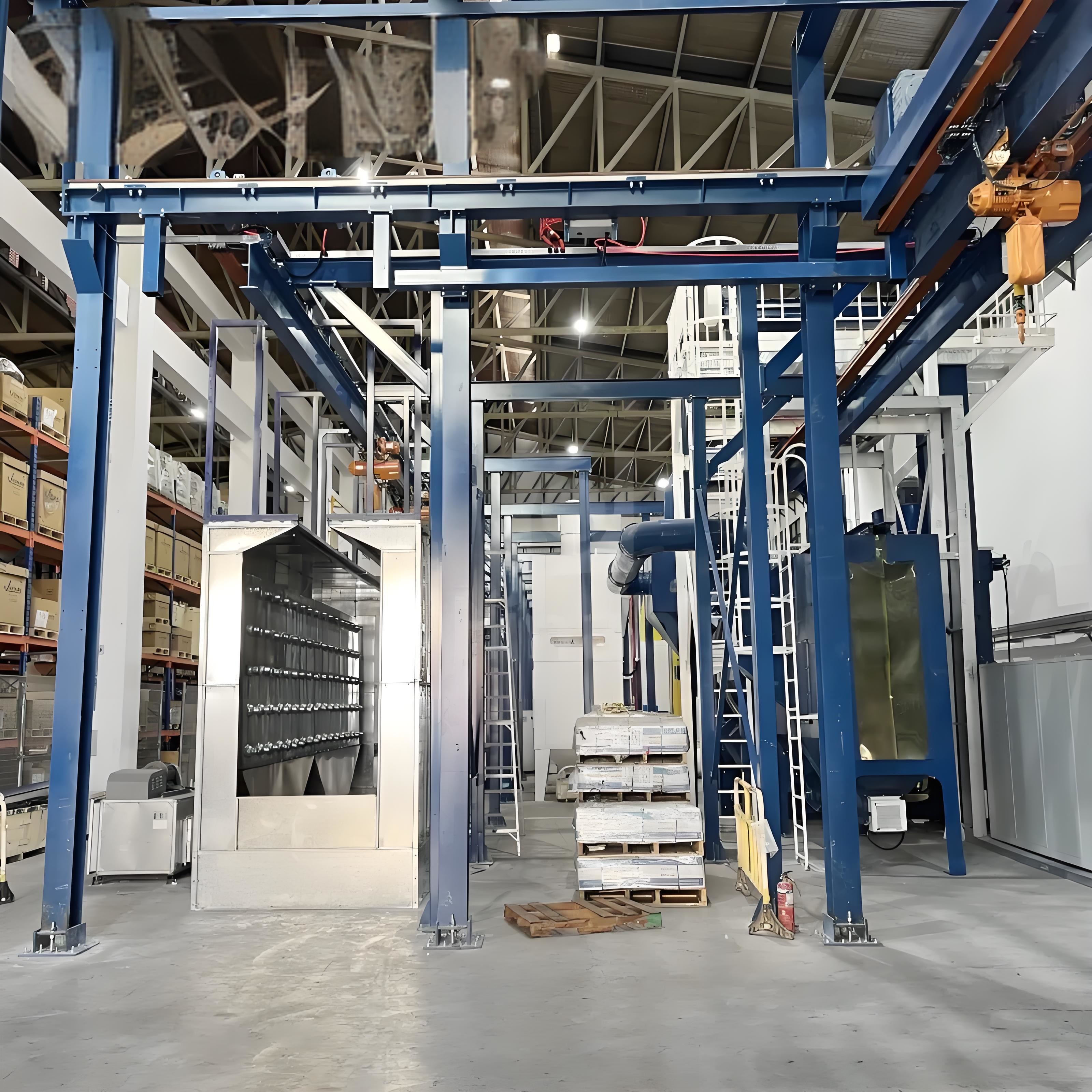 Automatic Powder Coating Line for Aluminum Profiles, Fences, Cabinets ...