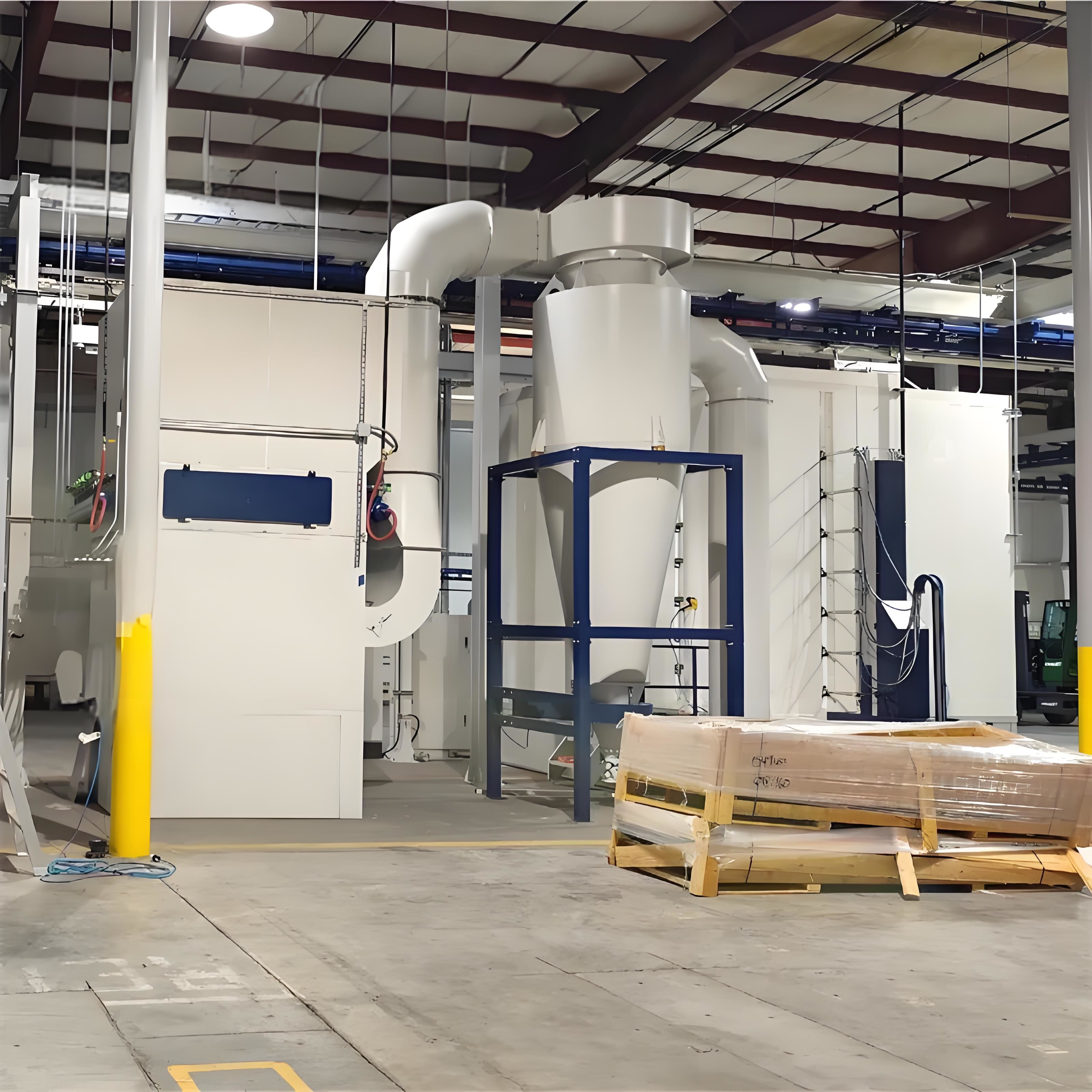 Automatic Powder Coating Booth with Filter Recovery for Aluminium